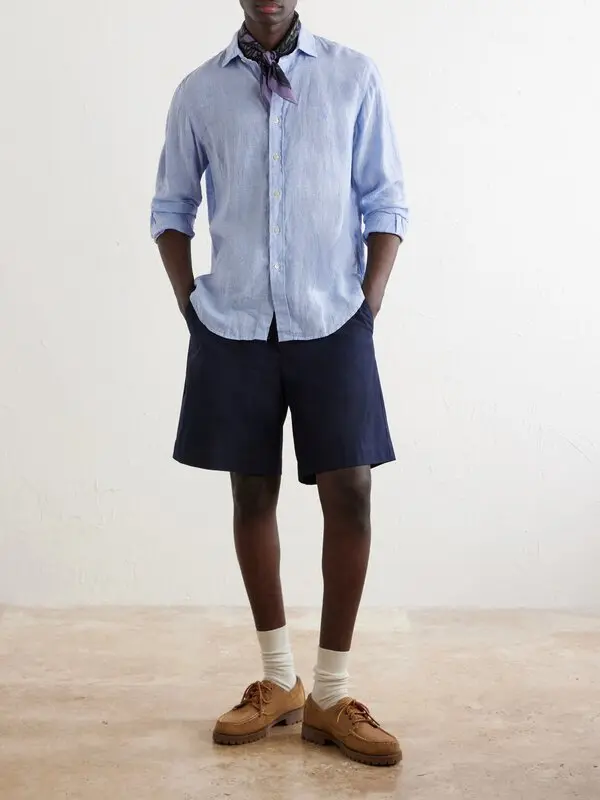 Polo Ralph Lauren Checked-woven Linen Shirt