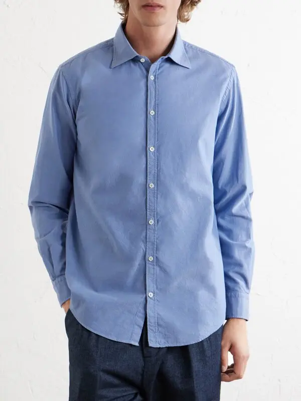 Massimo Alba Genova Cotton-chambray Shirt