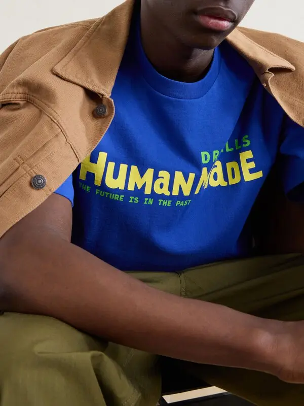 HUMAN MADE Logo-print Cotton-jersey T-shirt