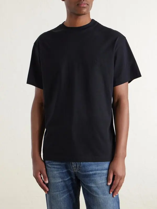 JIL SANDER Three-pack Logo-appliquéd Cotton-jersey T-shirts