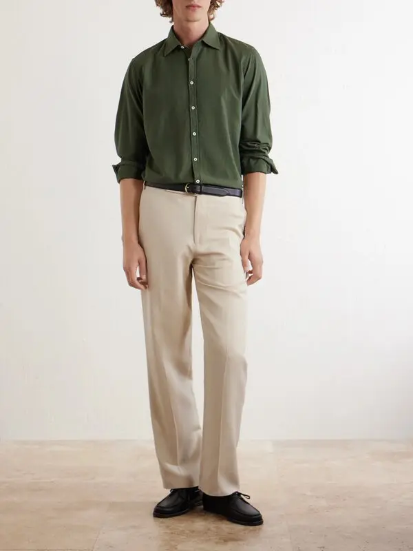 Massimo Alba Genova Cotton-chambray Shirt