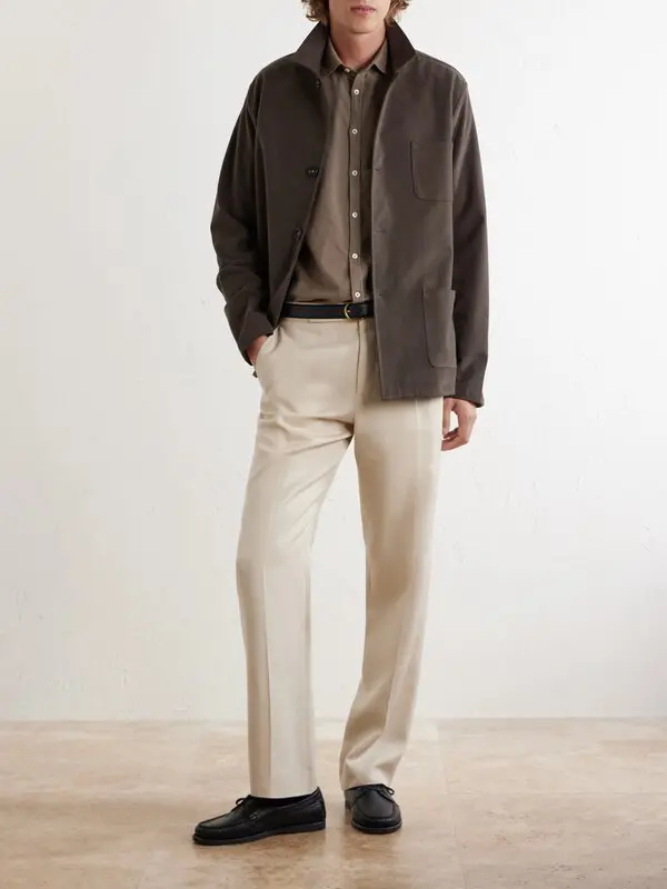 Massimo Alba Genova Cotton-chambray Shirt - Brown