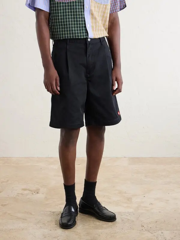 HUMAN MADE Skater Straight-leg Twill Shorts With Logo Detail