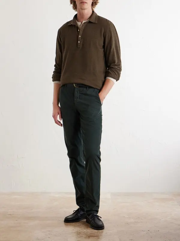 Massimo Alba Raya Cotton And Cashmere-blend Polo Shirt