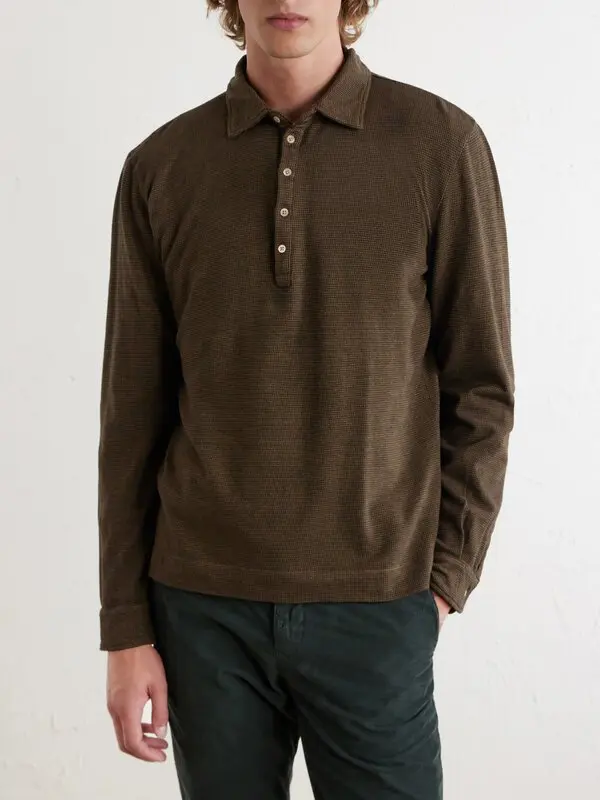 Massimo Alba Raya Cotton And Cashmere-blend Polo Shirt