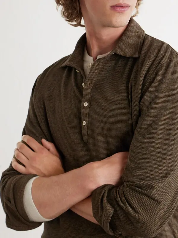 Massimo Alba Raya Cotton And Cashmere-blend Polo Shirt