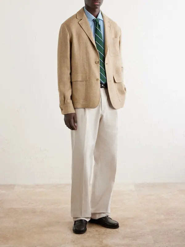 Polo Ralph Lauren Linen And Cotton-blend Blazer