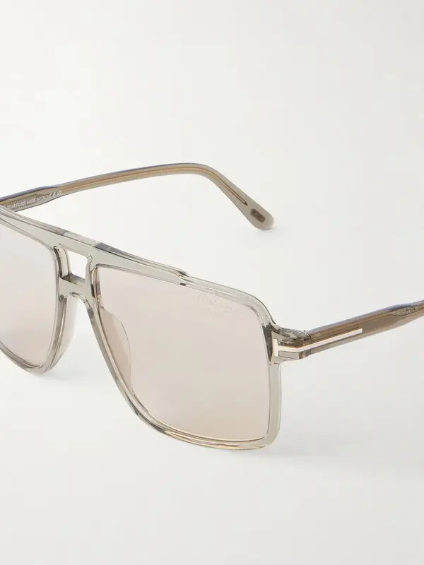 TOM FORD Aviator-style Acetate Sunglasses