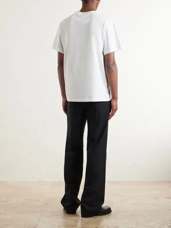 JIL SANDER Three-pack Logo-appliquéd Cotton-jersey T-shirts