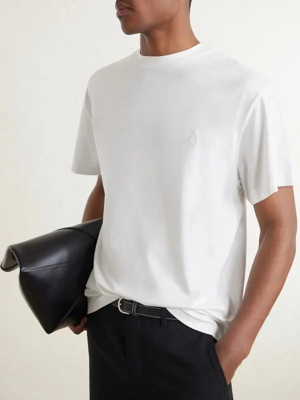 JIL SANDER Three-pack Logo-appliquéd Cotton-jersey T-shirts