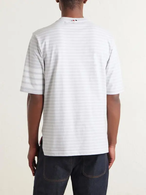 Thom Browne Striped Cotton Jersey T-shirt
