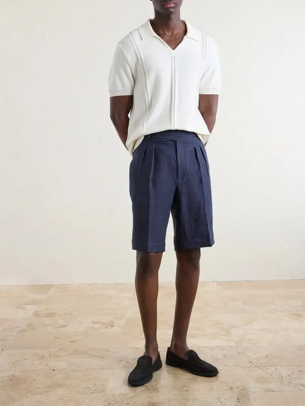 Anderson & Sheppard Gurkha Straight-leg Wool-blend Shorts