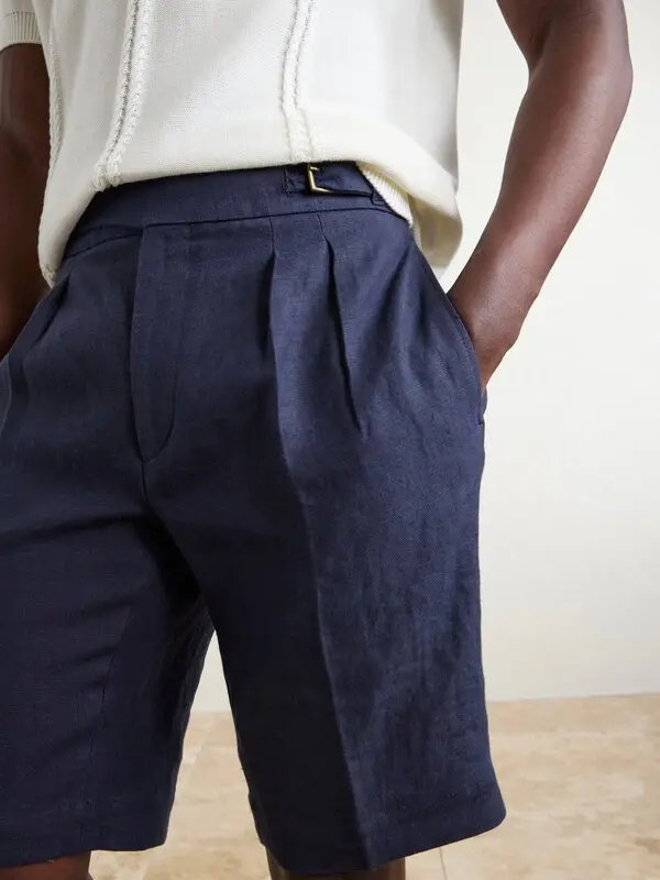 Anderson & Sheppard Gurkha Straight-leg Wool-blend Shorts