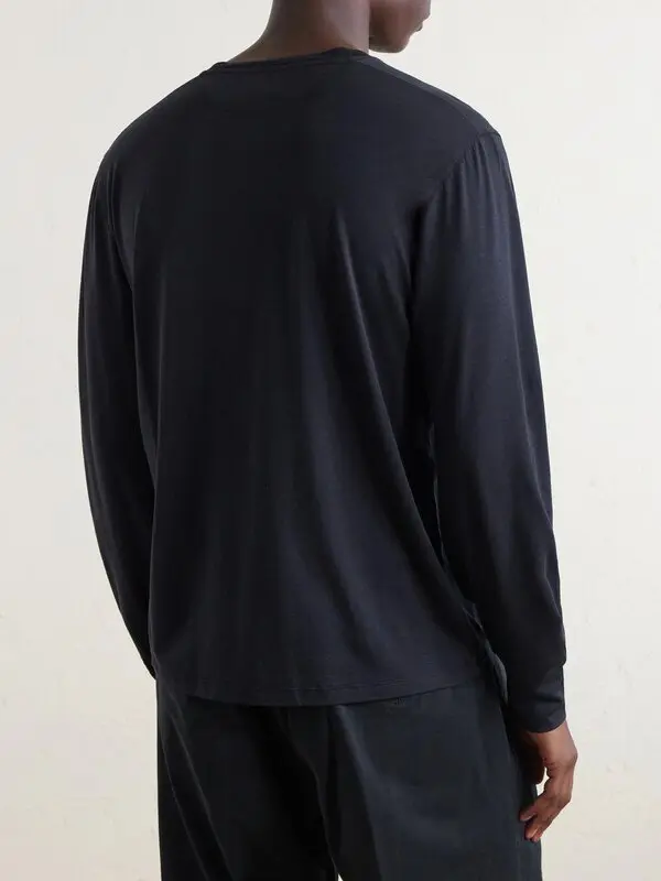 TOM FORD Slim-fit Lyocell And Cotton-blend Jersey T-shirt - Black