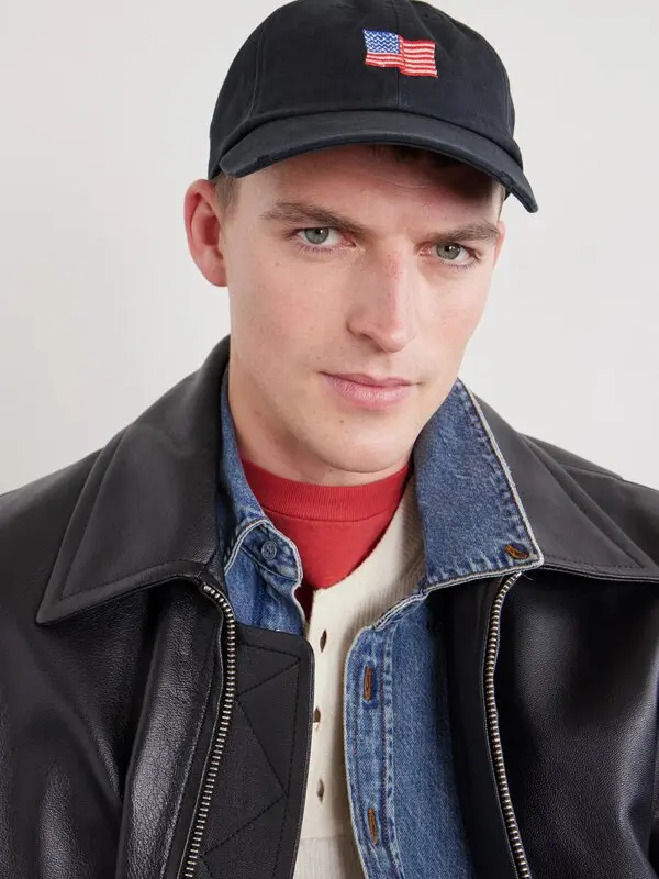 CHERRY LOS ANGELES Embroidered Cotton-twill Baseball Cap