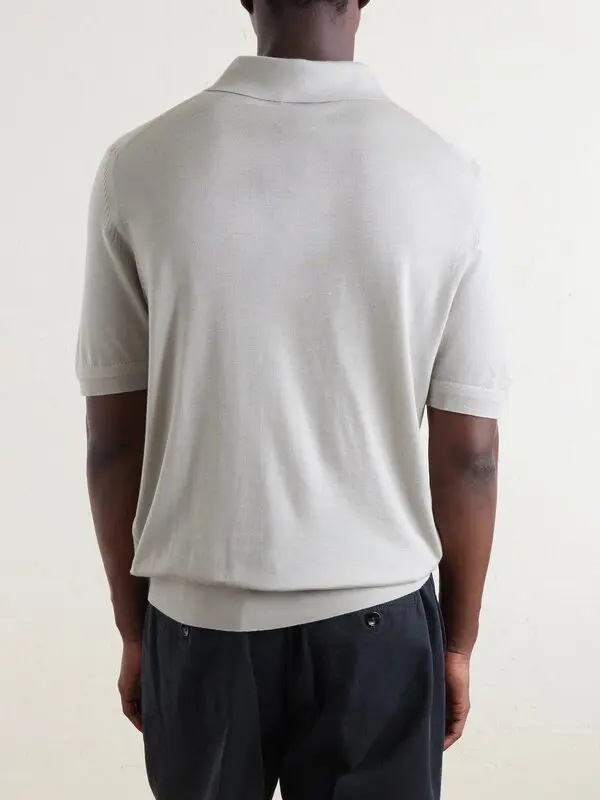 TOM FORD Cashmere And Silk-blend Polo Shirt