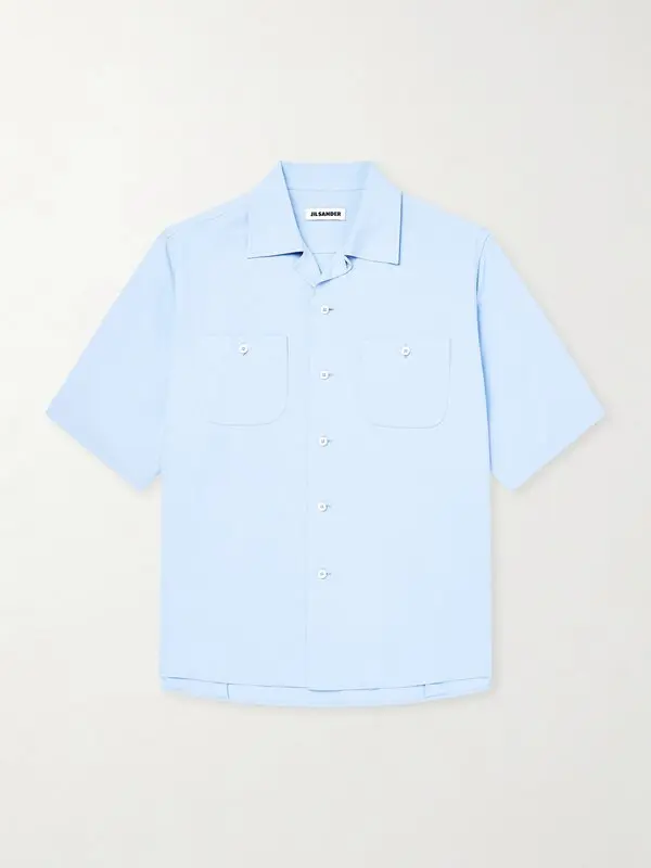 JIL SANDER Silk Shirt - Blue