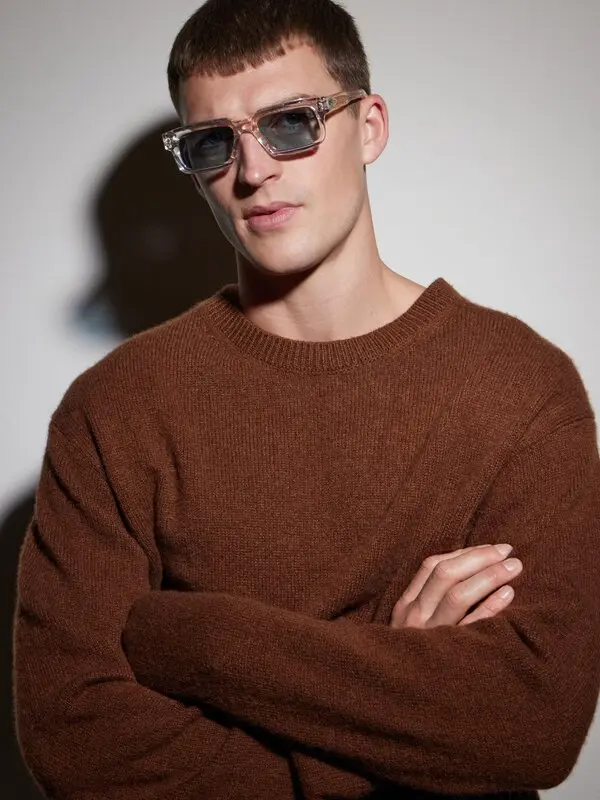 JACQUES MARIE MAGE Belvedere Rectangular-frame Acetate Sunglasses