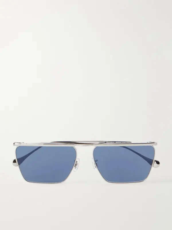 Oliver Spencer Jil Sander Edition 2 Aviator-style -tone Metal Sunglasses - Silver