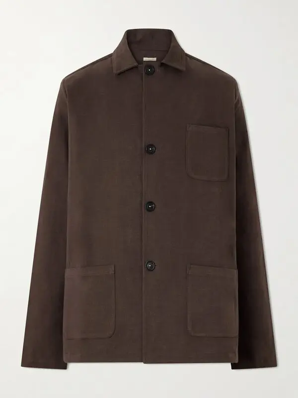Massimo Alba Florida Cotton-blend Moleskin Overshirt