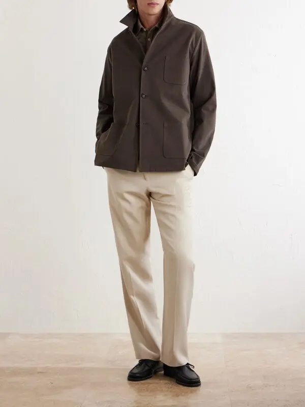 Massimo Alba Florida Cotton-blend Moleskin Overshirt