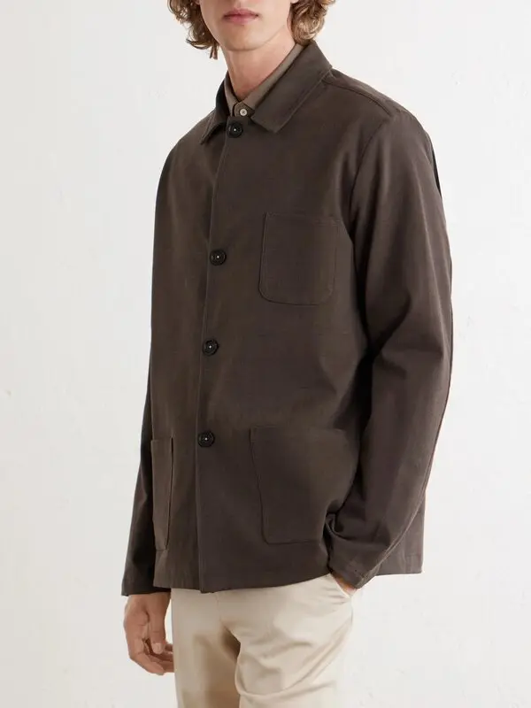 Massimo Alba Florida Cotton-blend Moleskin Overshirt