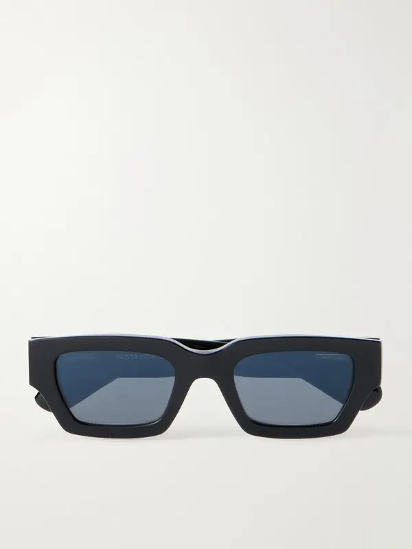 Oliver Spencer Jil Sander Edition 6 Square-frame Acetate Sunglasses - Black