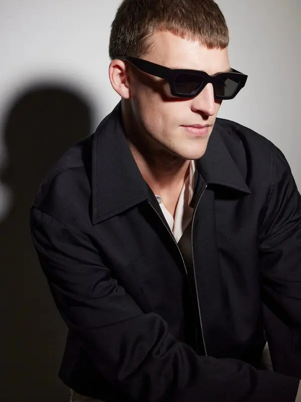 Oliver Spencer X Jil Sander Edition 6 Square-frame Sunglasses - Black