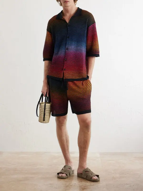 Loewe Striped Knit Shorts