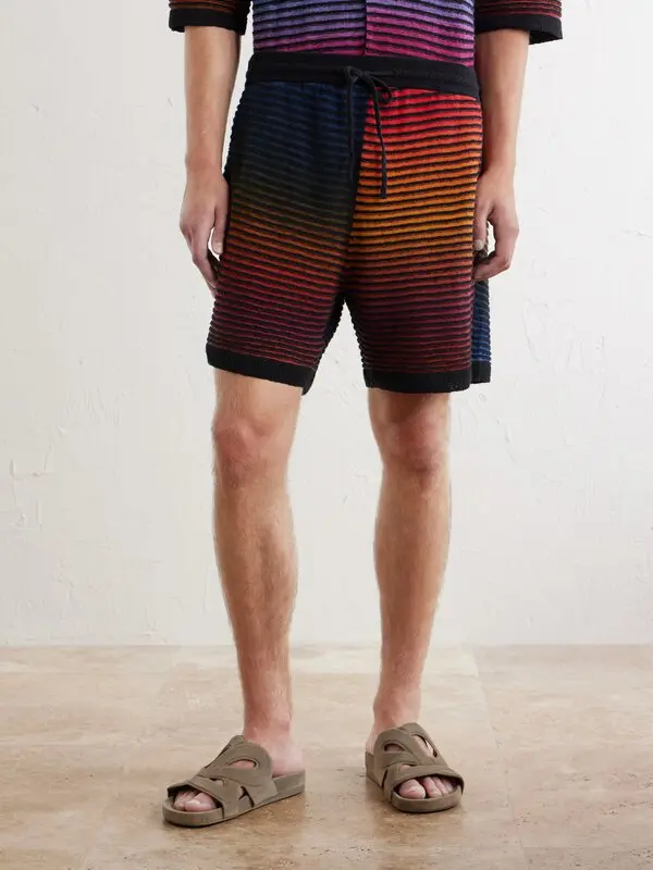 Loewe Striped Knit Shorts