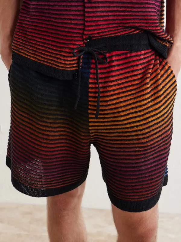 Loewe Striped Knit Shorts