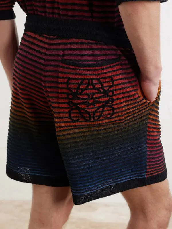 Loewe Striped Knit Shorts