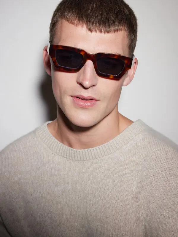 Oliver Spencer Edition 6 Square-frame Sunglasses