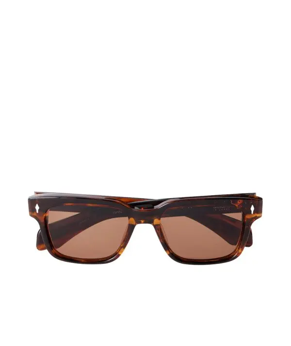 JACQUES MARIE MAGE Molino 55 Rectangular Frame Sunglasses - Brown