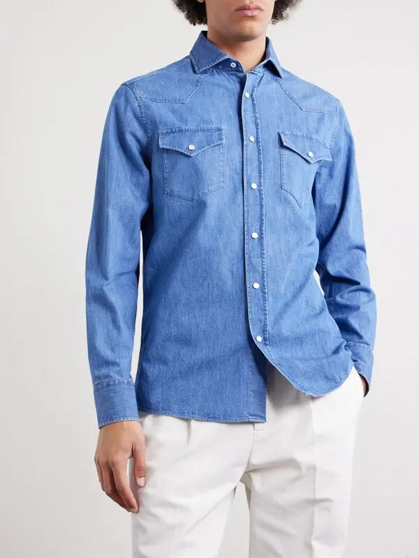 Brunello Cucinelli Denim Shirt
