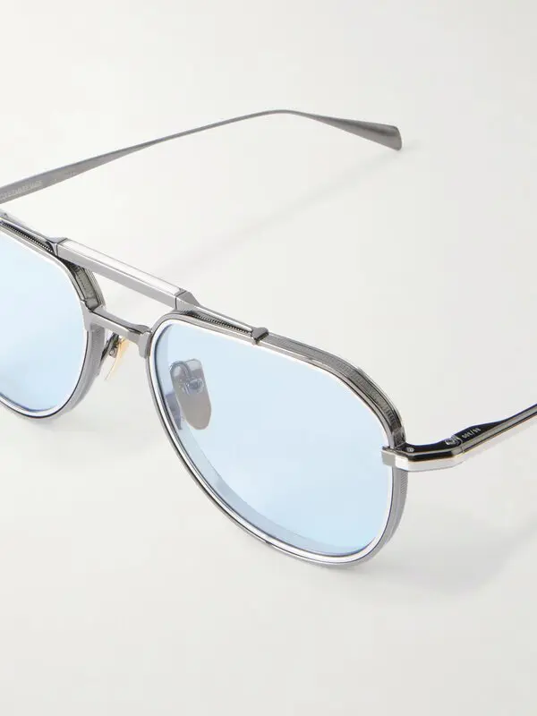 JACQUES MARIE MAGE Commander Aviator Sunglasses