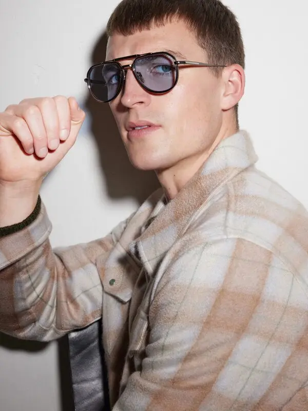 JACQUES MARIE MAGE Commander Aviator Sunglasses