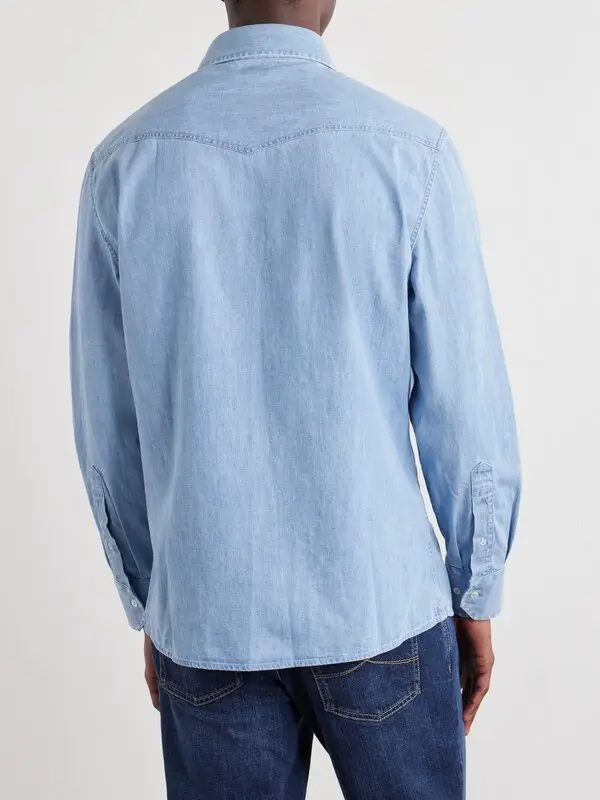 Brunello Cucinelli Denim Shirt - Blue