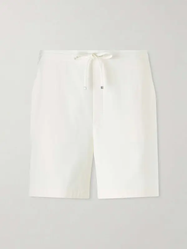 Loewe Paula's Ibiza Straight-leg Lyocell Shorts - White