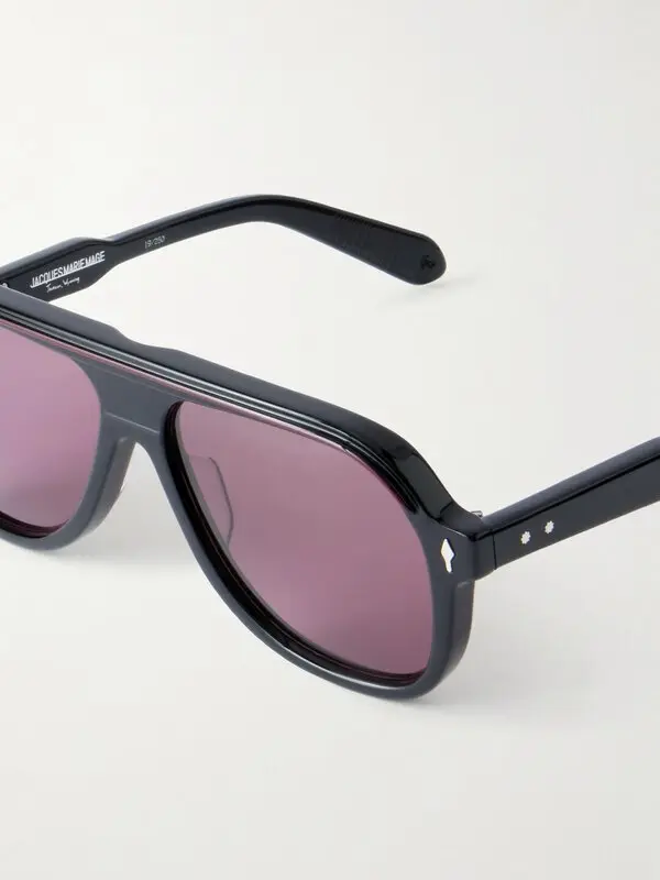 JACQUES MARIE MAGE Rocky Mountain Featherbed Teewinot Aviator Sunglasses