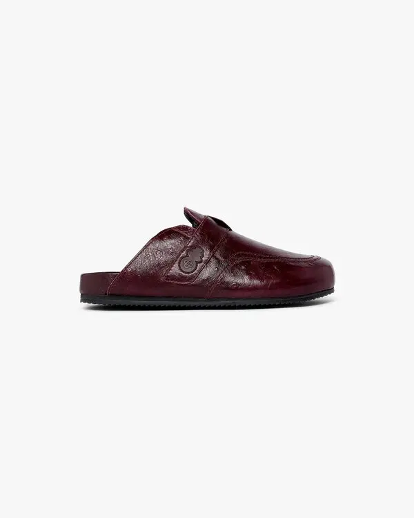 Casablanca Burgundy Leather Outdoor Mule - Multicolor
