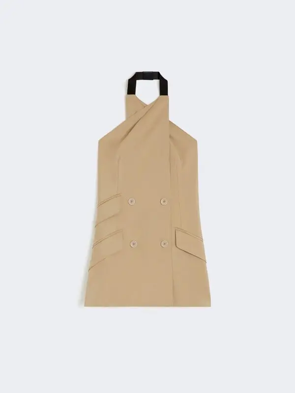Max Mara Wool And Silk Poplin Sleeveless Jacket