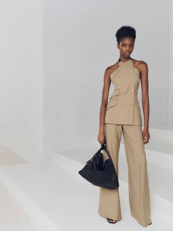 Max Mara Wool And Silk Poplin Sleeveless Jacket