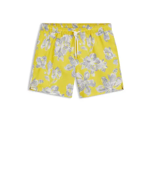 BOSS Quick-dry Swim Shorts With All-over Floral Print