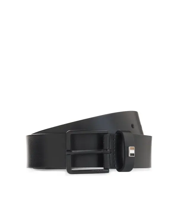 BOSS Leather Belt With Matte Hardware