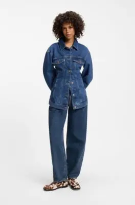Hugo Barrel-leg Jeans In Japanese Denim
