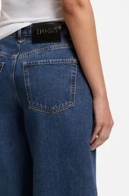 Hugo Barrel-leg Jeans In Japanese Denim