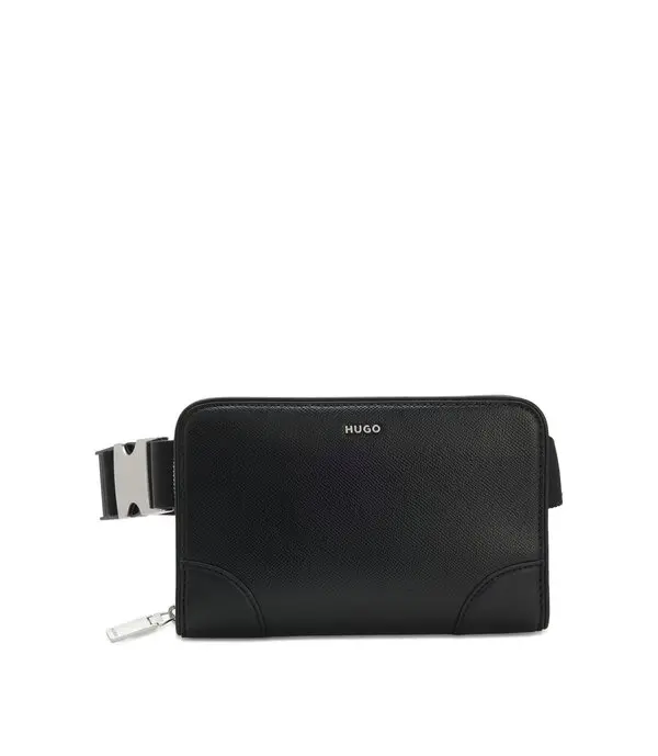 Hugo Crossbody Bag With Brushed Silver Hardware