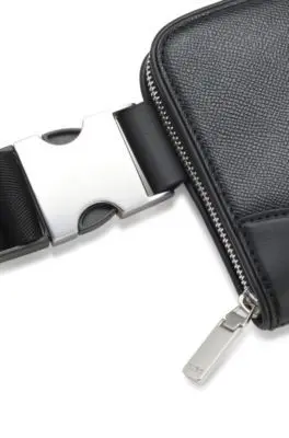 Hugo Crossbody Bag With Brushed Silver Hardware