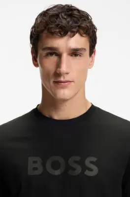 BOSS Regular-fit Cotton T-shirt With Modern Logo